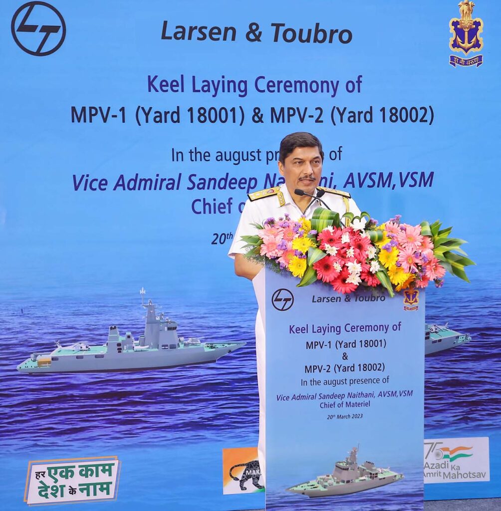Keel Laying of Two Multi Purpose Vessel Project on 20th March at M/s. L ...