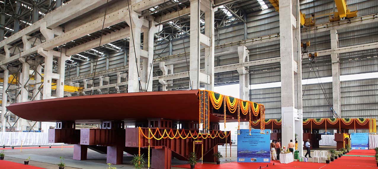 Keel Laying of Two Multi Purpose Vessel Project on 20th March at M/s. L ...