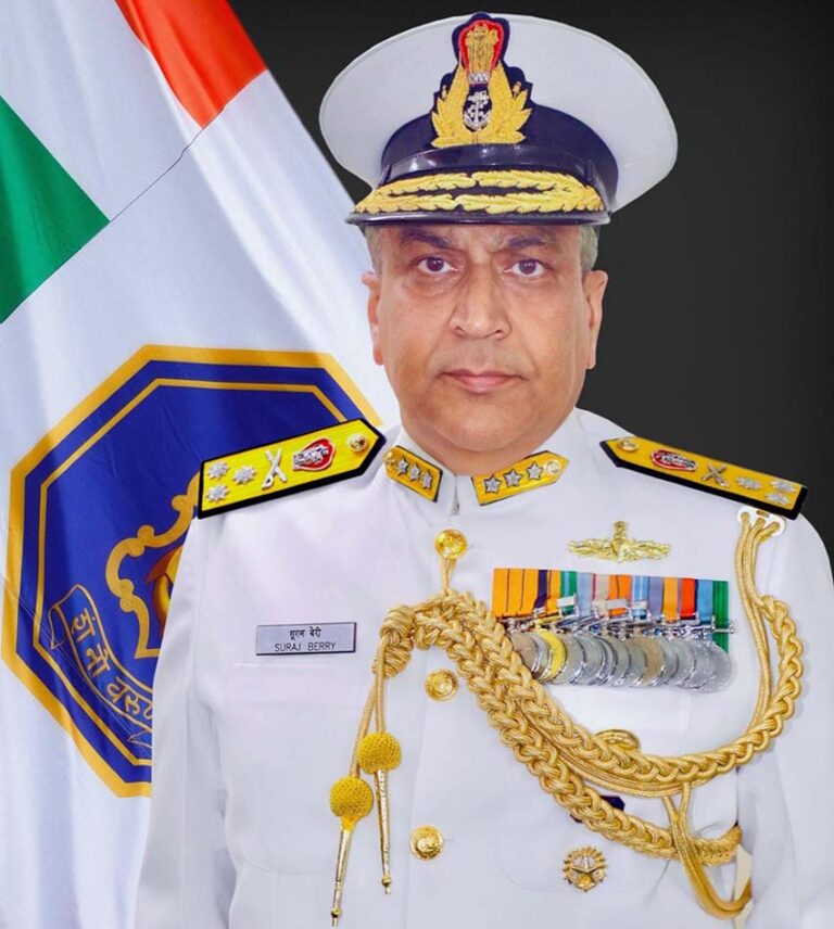 Vice Admiral Suraj Berry Assumes Charge as Chief of Personnel of Indian ...